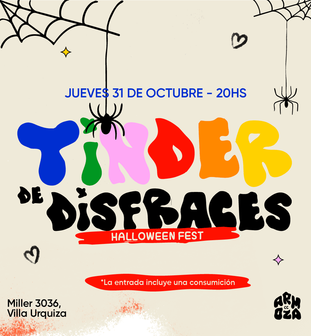 Tinder de disfraces: Halloween Fest! | Centro Cultural Armoza